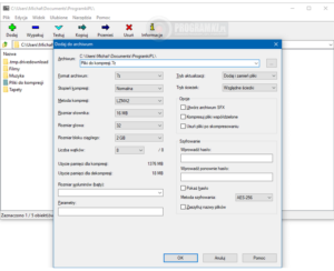 7-Zip - Program do kompresji i dekompresji plików - Programki.pl